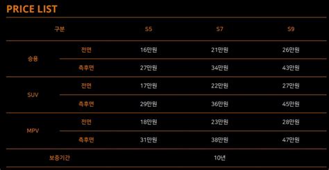 자동차 가성비 틴팅 브랜드 추천 레이노 팬텀 S시리즈