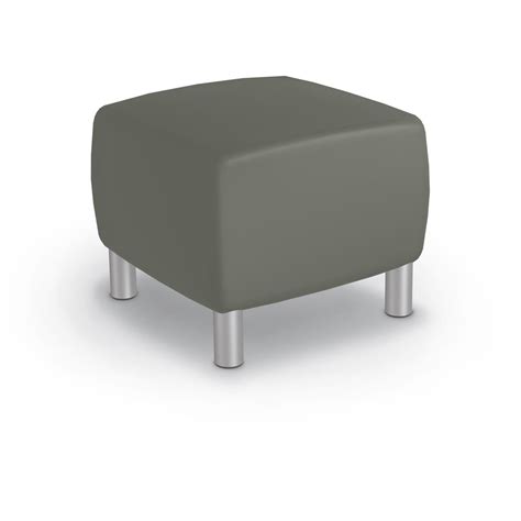 Mooreco Square Low Soft Seating Stool Sterling