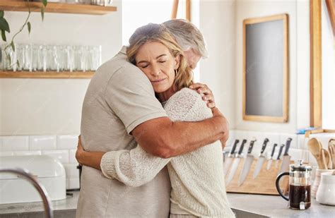 Romantic Couple Sad Hug