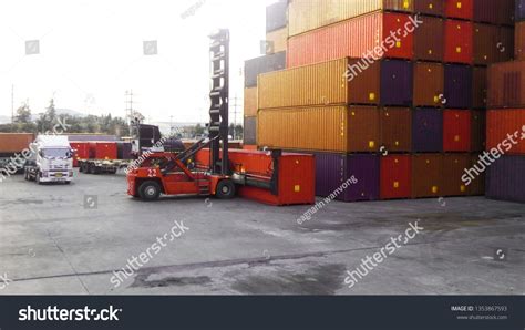 Toplifter Handling Cargo Container Loading Container Stock Photo Edit Now
