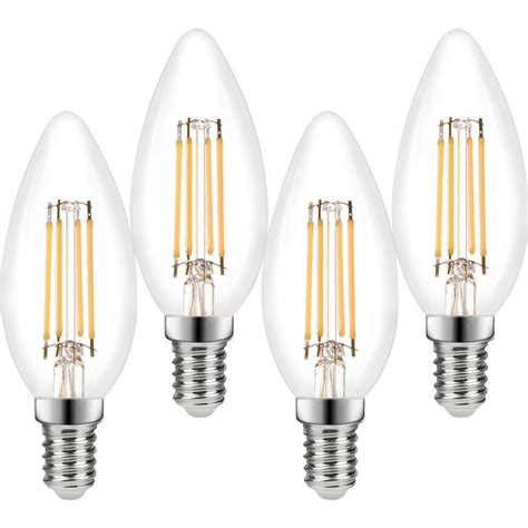 Wessex Led Filament Dimmable Candle Bulb Lamp W Ses Lm Toolstation