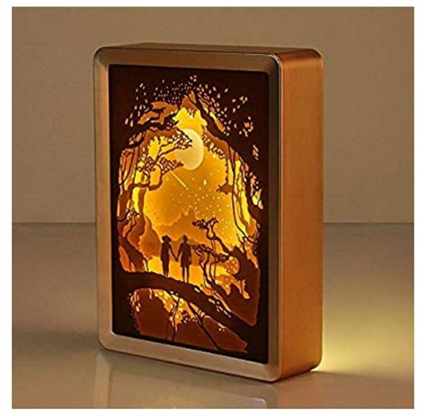 Shadow Box Shadow Box Art Shadow Box Light Wooden Night Light Light Box Shadowbox Wooden Night