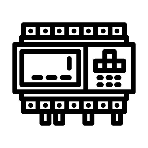Programmable Logic Controller Plc Line Icon Illustration 54191083