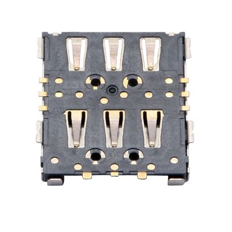 SIM 06N 01 H1 13 Push Pull NANO SIM Card Holder Socket 6P SMT Right Angle