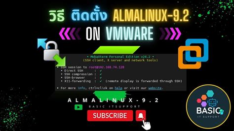 วิธีติดตั้ง Server Almalinux 92 บน Vmware Youtube