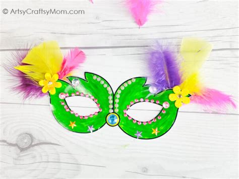 Gorgeous Diy Mardi Gras Masks With Free Template