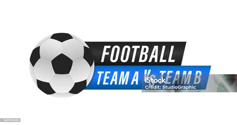 축구 토너먼트 포스터 현대 스포츠 배너 디자인 축구 스포츠 전단지 디자인 템플릿입니다 스코어보드 대 팀 A 대 팀 B 벡터 그림 가리기에 대한 스톡 벡터 아트 및 기타