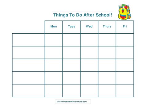 School Schedule Template