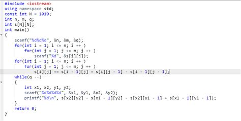 Acwing 796 子矩阵的和 Acwing Acwing 796 子矩阵的和 Acwing