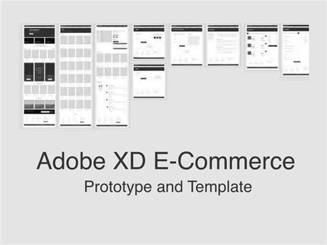 Xd E Commerce Prototype Wireframe Adobe Xd Commerce Template
