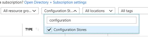 Portal App Configuration Hubs Are Listed As Configuration Stores Issue Azure