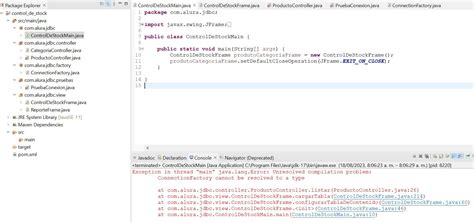 CreaConexion Y ConnectionFactory Me Dan Error Java Y JDBC Trabajando