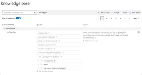 active learning suggested questions qna maker azure ai services microsoft learn