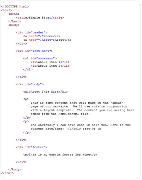 ScottGu S Blog Introducing Razor A New View Engine For ASP NET