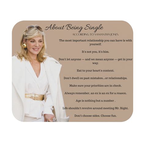 Samantha Jones Quotes About Being Single Samantha Jones Quotes About Being Single