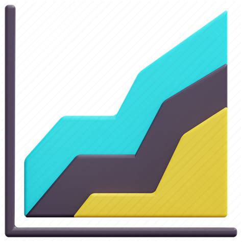 Area Chart Graph Analytics Data 3d 3d Illustration Download On Iconfinder