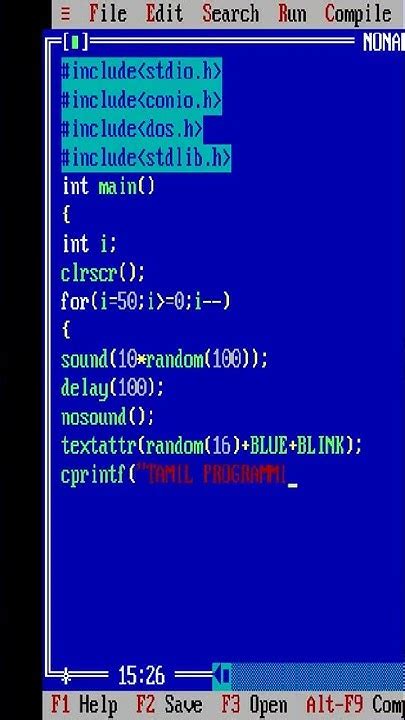 To Play A Sound Randomly With Colourfull Text In C C Shorts Sound Tamilprogramming0630 Youtube