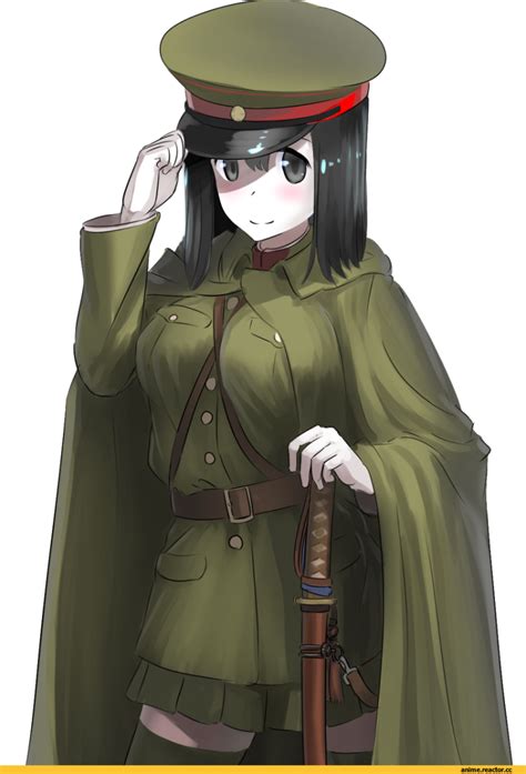 Аниме девушки в военной форме фото и картинки Abrakadabra Fun