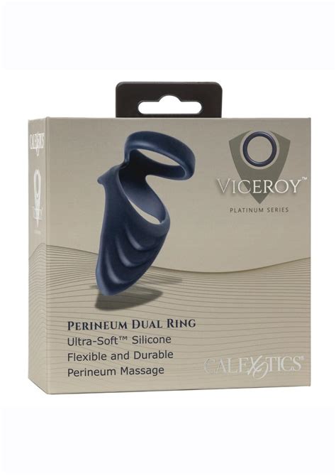 Viceroy Perineum Dual Ring Silicone Cock Ring Fantasy Fun Factory