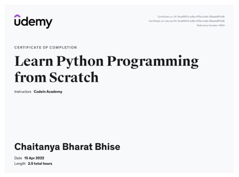 Chaitanya Bhise On Linkedin Complete Python Programming From Scratch