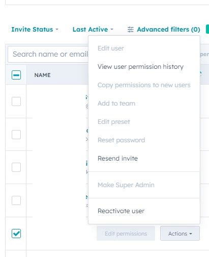 Hubspot Community Remove From Account Button Does Not Exist