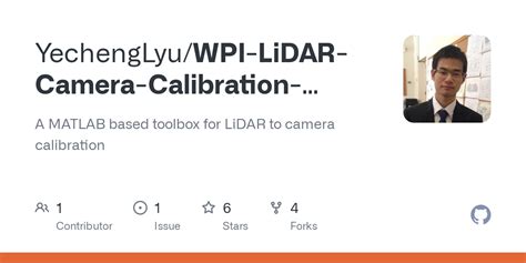 Github Yechenglyu Wpi Lidar Camera Calibration Toolbox A Matlab Based Toolbox For Lidar To