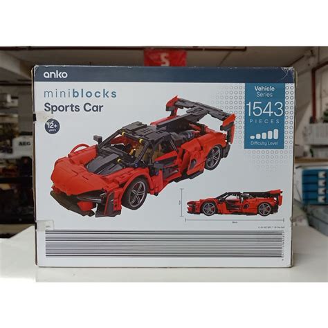 Anko Toy Miniblocks Sports Car 1543pcs Hmr Shop N Bid