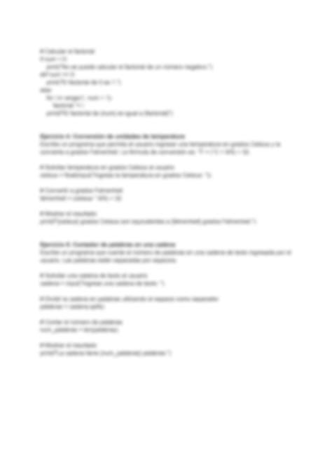 SOLUTION Ejercicios Resueltos De Programaci N Python Studypool