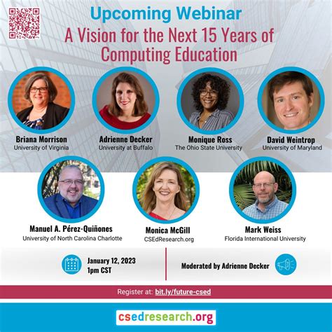 Webinar On Computing Education Research Institute For Advancing Computing Education Posted On