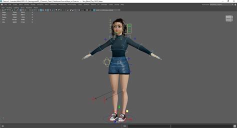 D Model Realistic Stylized Cartoon Female D Model Naked Woman Rigged VR AR Low Poly CGTrader