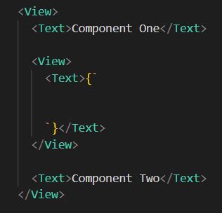 Reactjs Space Between Components In React Native Styling Stack Overflow