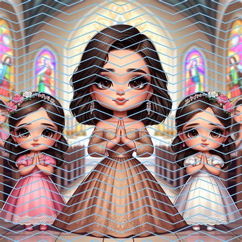 Praying Chibi Girl Wrap Png Design Sublimation Etsy