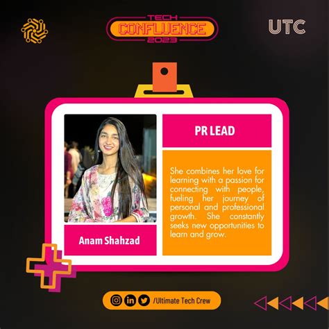 Anam Shahzad On Linkedin Techconfluence2024 Ultimatetechcrew Lead