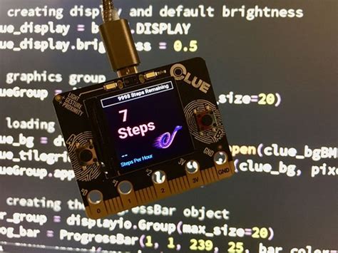 Maker Project Clue Step Counter With St Lsm6ds33