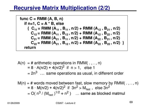 James Demmel Single Processor Machines Memory Hierarchies And