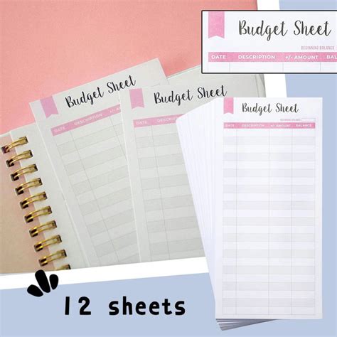 Business Use 6 Holes For Budgeting A6 Size Ledger Book Budget Wallet
