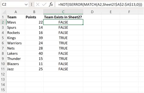 Excel How To Check If Cell Value Exists In Another Sheet