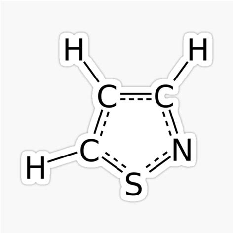 Full Structural Formula Of Isothiazole Sticker By Durarstore Redbubble