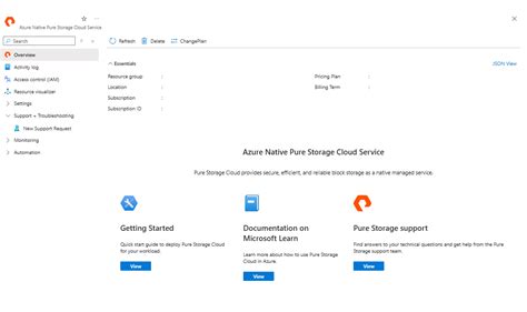 透過 Azure 入口網站管理 Pure Storage 雲端資源的設定 Azure Native Integrations Microsoft Learn