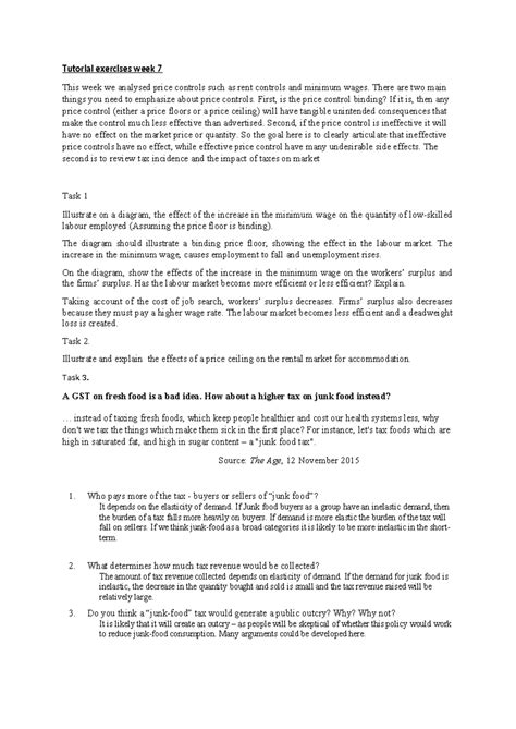 Week 7 Tutorial Exercises Tutorial Exercises Week 7 This Week We