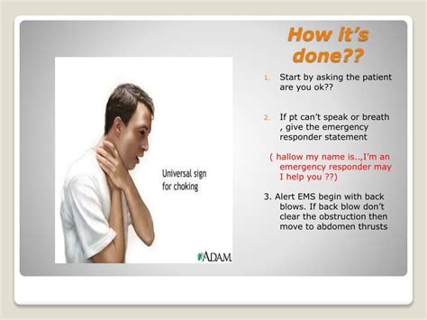 PPT Conscious Unconscious Choking Adult PowerPoint Presentation Free Download ID