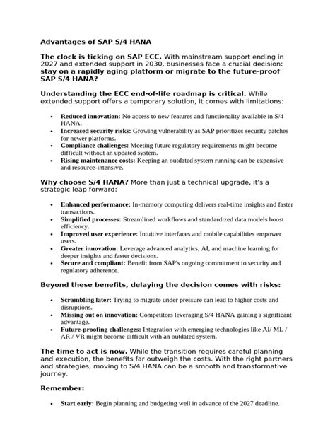 Advantages Of Sap S Pdf