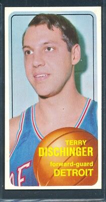 1970 71 Topps Basketball 96 Terry Dischinger Detroit Pistons ~ Ex To