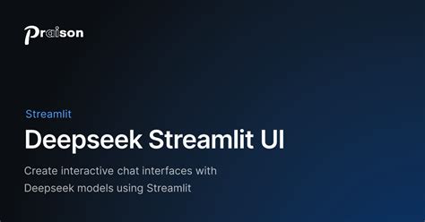 Deepseek Streamlit Ui Praisonai Documentation