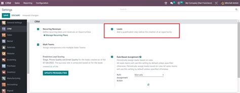 Leads In Odoo 16 Crm Odoo V16 Enterprise Edition Book