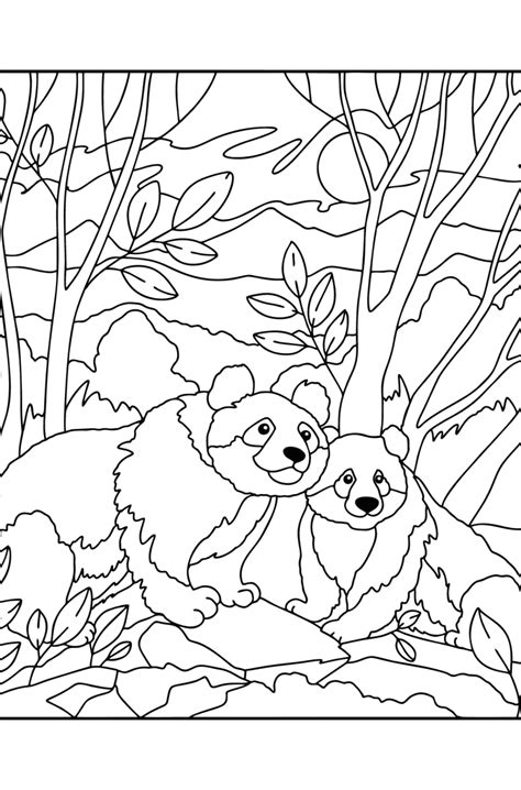 Pandas Coloring Pages For Adults Online Or Printable