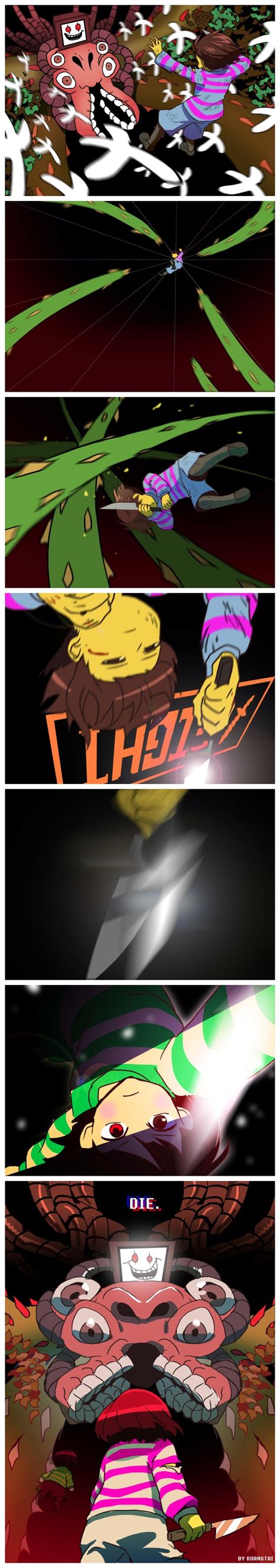 Frisk Photoshop Flowey And Chara Undertale Comic Undertale Art Undertale Fanart