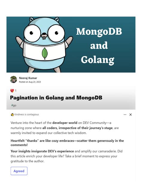 Pagination In Golang And Mongodb Dev Community Pdf Mongo Db