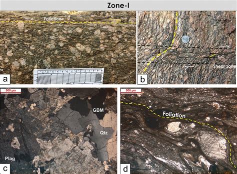 Field Photographs And Photomicrographs Of Structures From Zone I A