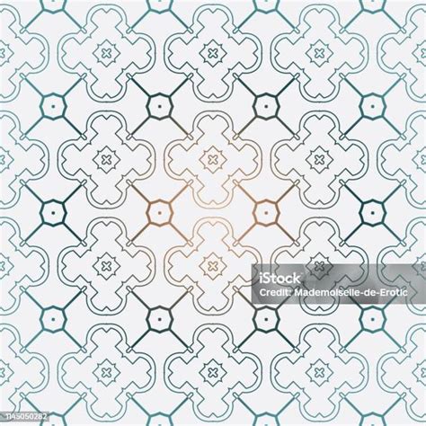 현대적인 라인 디자인의 기하학적 패턴 원활한 벡터 배경입니다 스크랩북 디자인 인쇄 벽지 장식 패브릭 초대 그린 브라운 그라데이션 컬러 0명에 대한 스톡 벡터 아트 및 기타